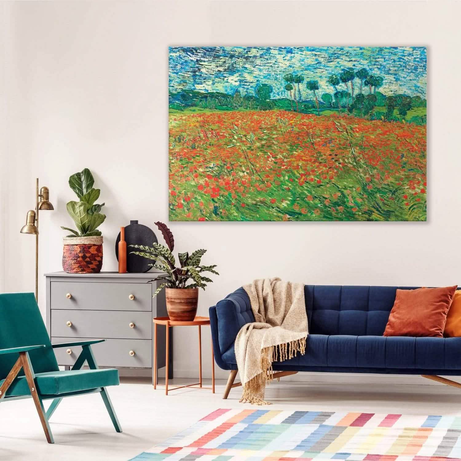 Poppy Field By Vincent Van Gogh Art Print | St. Paul Collection | A ...